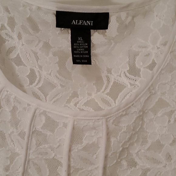 Alfani | Tops | Nwt Alfani Lace Top With Tank Xl | Poshmark